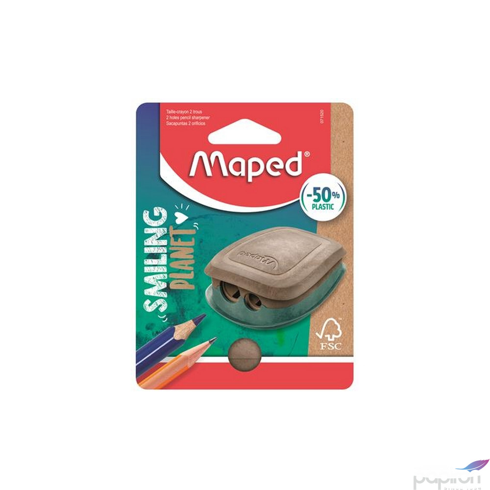 Maped, Hegyező kétlyukú Maped Tartályos, Műanyag, Fsc, Smiling Planet ...