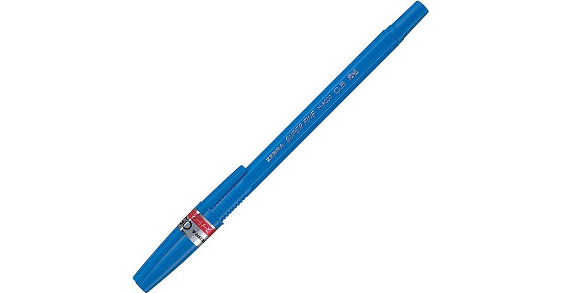 Zebra, Toll Zebra H-8000 super fine C kék, 0,5mm kupakos golyós toll ...